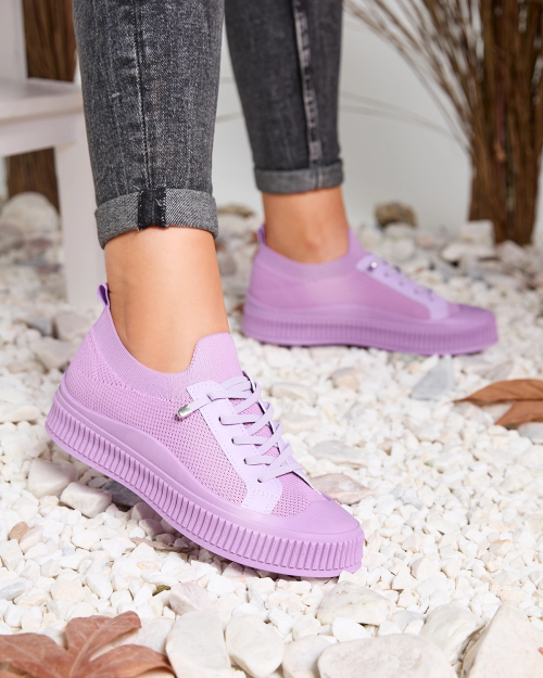 Royalfashion Fialová dámska textilná obuv Lite Steps Nachový | ŽENA ...