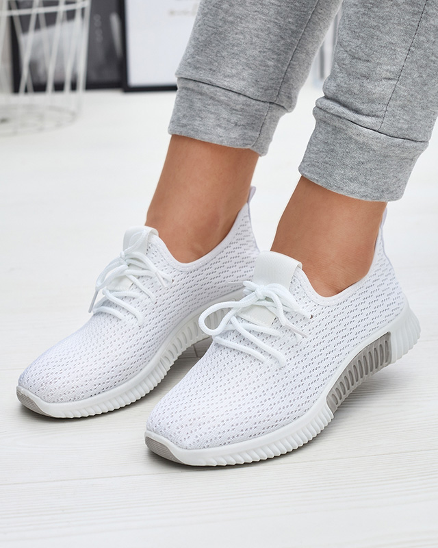 Biela dámska textilná športová obuv Vobbu- Obuv Bílý | ŽENA \ Obuv \ Športové topánky \ Casual ...