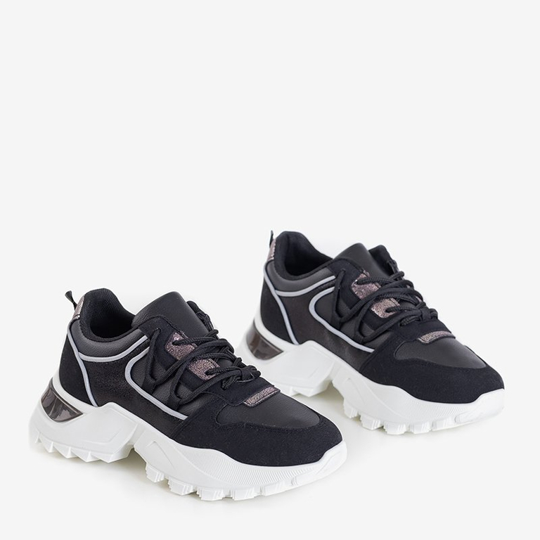 Čierna dámska športová obuv na platforme Ifinita - Obuv Černá | ŽENA ...