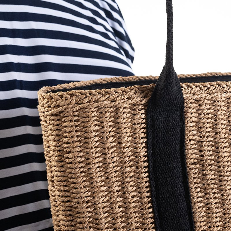 Hnedá tkaná slamená taška - Kabelky Hnědý | ZĽAVA \ AKCIE ŽENA ...