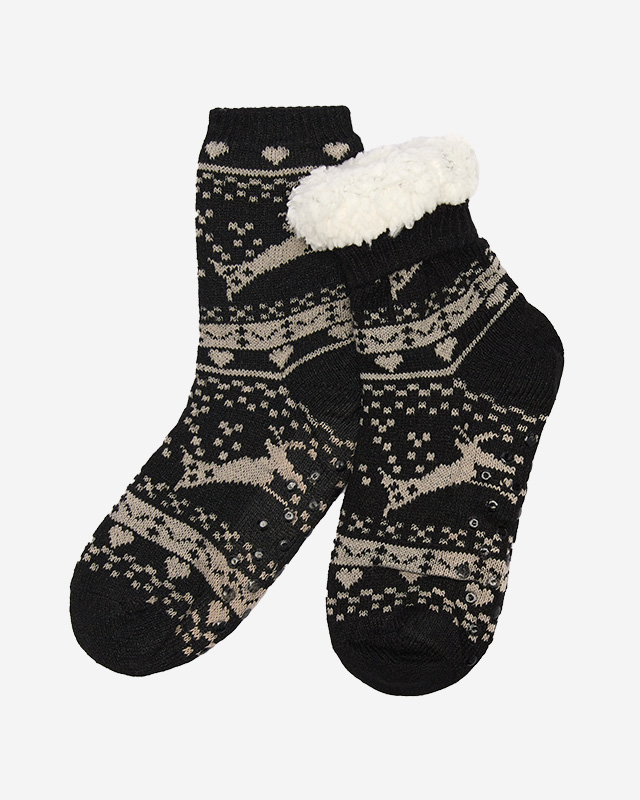 Pánske vianočné ponožky čierno-biele - Spodná bielizeň Bílý || Černá ...